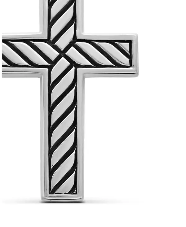 David Yurman Exotic Stone Cross With Black Onyx
