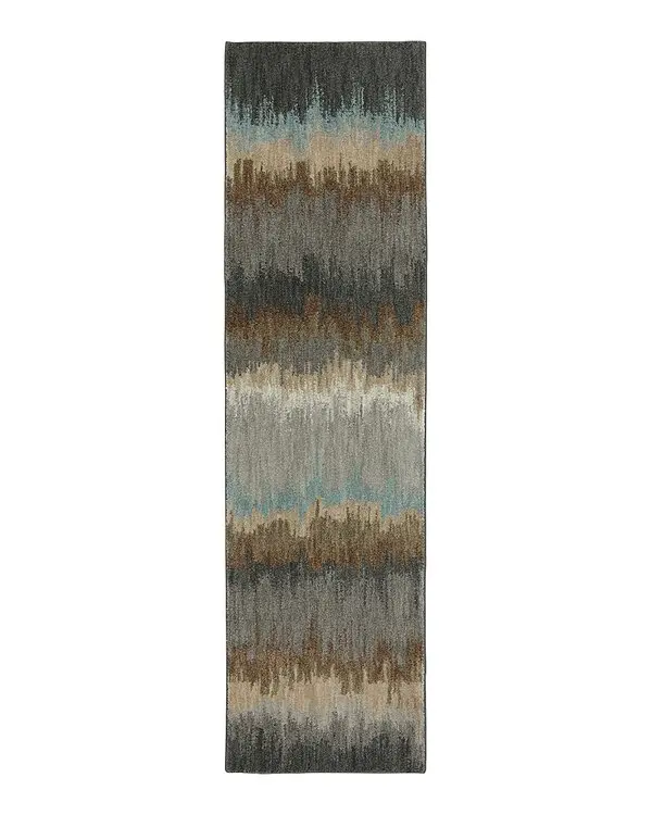 KARASTAN Euphoria Cashel Abyss Runner Rug, 2'4 X 7'10 - Blue