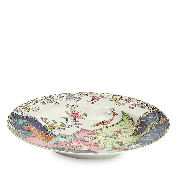 MOTTAHEDEH Tobacco Leaf Rim Soup Plate - Multi