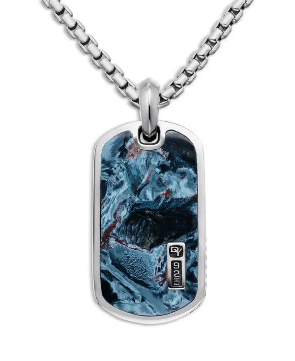 David Yurman Streamline Beveled Pietersite Tag