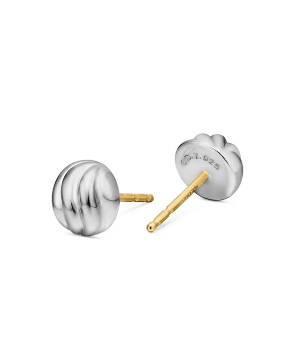 David Yurman Sculpted Cable Earrings - Silver