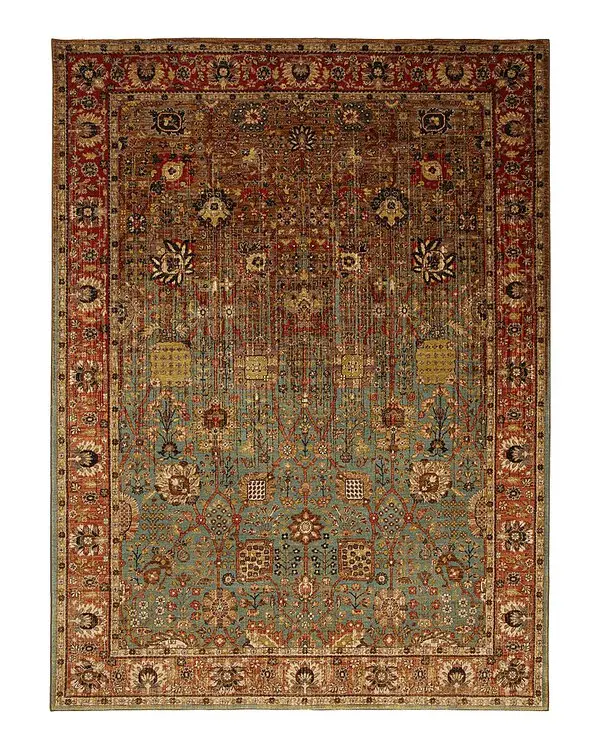 KARASTAN Spice Market Myanmar Area Rug, 8' X 11 - Aquamarine
