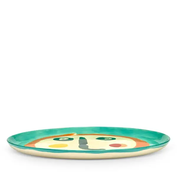 SERAX Feast Ottolenghi Face 1 Serving Plate - Blue Multi