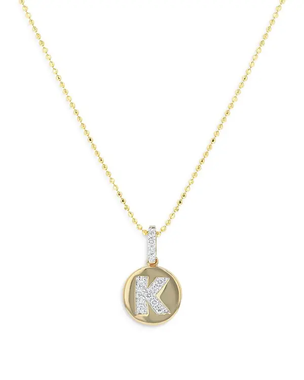 Bloomingdale'S Diamond Initial Pendant Necklace - K