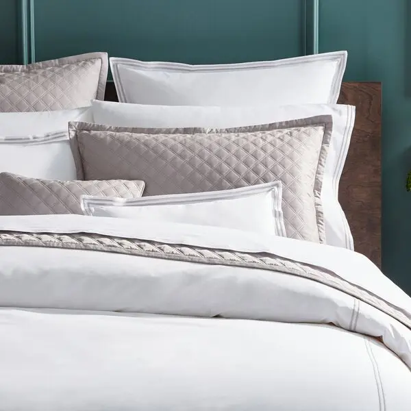 HUDSON PARK COLLECTION Italian Percale Twin Duvet Cover Exclusive - Silver