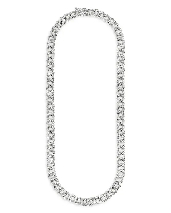 ZYDO 18k Gold Diamond Link Necklace - White