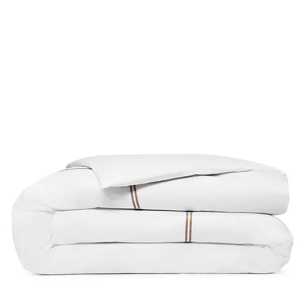 HUDSON PARK COLLECTION Italian Percale King Duvet Cover Exclusive - Champagne