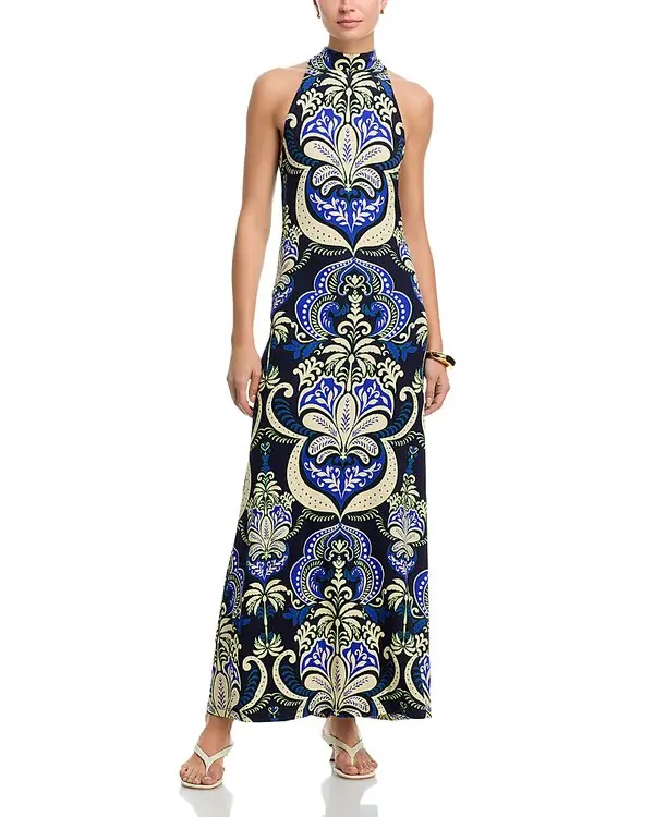 Cara Cara Asher Halter Maxi Dress - Palm Pavillion