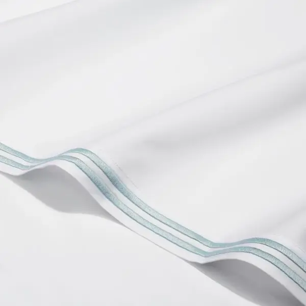 HUDSON PARK COLLECTION Italian Percale Full Flat Sheet Exclusive - Opaline