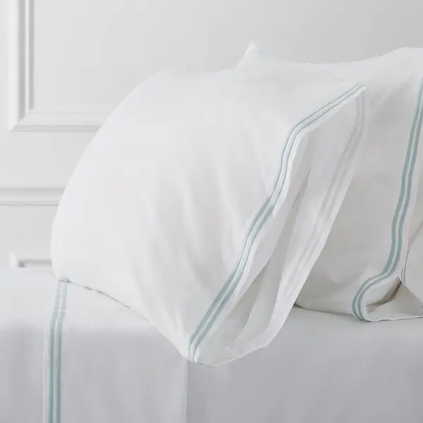 HUDSON PARK COLLECTION Italian Percale Full Flat Sheet Exclusive - Opaline