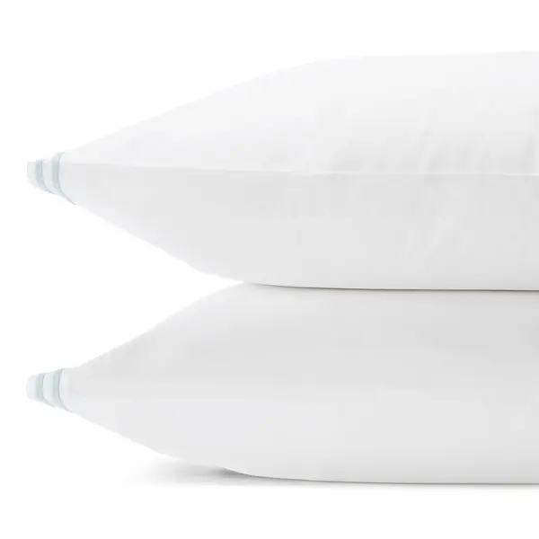 HUDSON PARK COLLECTION Hudson Park Italian Percale Stitch King Pillowcase, Pair Exclusive - Opaline