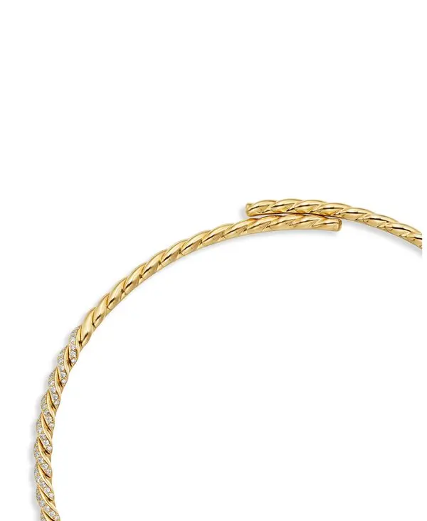 David Yurman Sculpted Cable Diamond Necklace