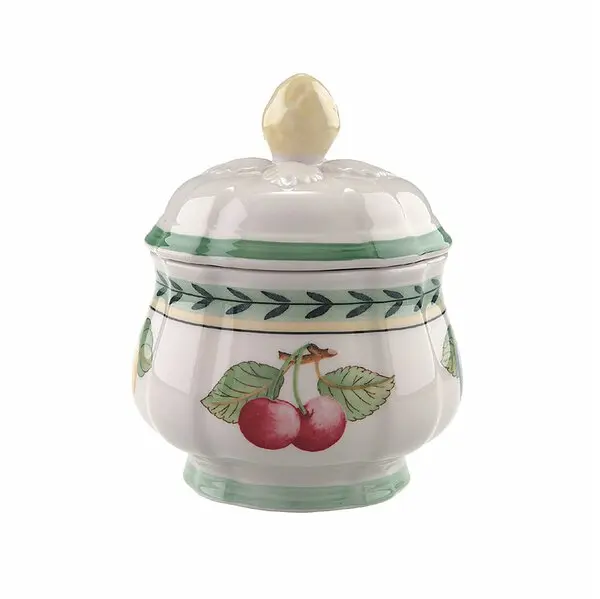 VILLEROY & BOCH French Garden Covered Sugar Bowl - Fleurence