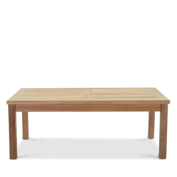 MODWAY Marina Outdoor Patio Teak Rectanglular Coffee Table