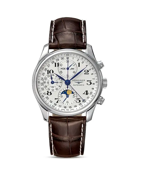 LONGINES Master Collection 40mm Strap Watch - Silver/brown