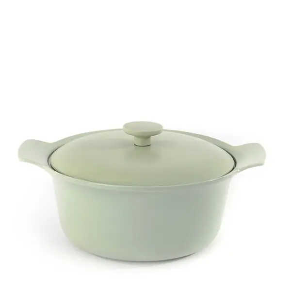 BERGHOFF Ron Cast Iron Covered Stockpot, 4.4 Qt, 10 - Green