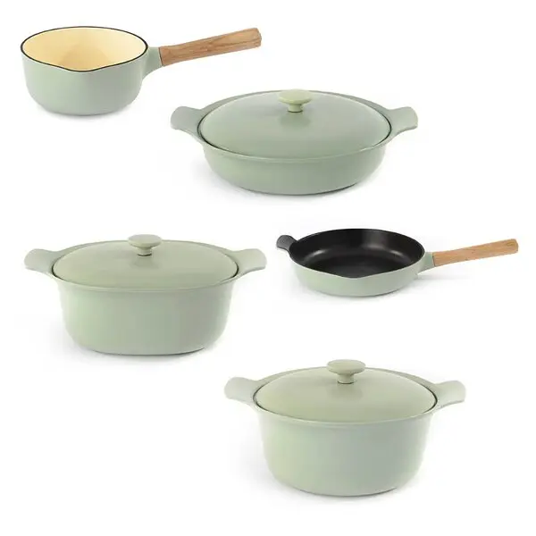 BERGHOFF Ron Cast Iron 8-piece Cookware Set - Green