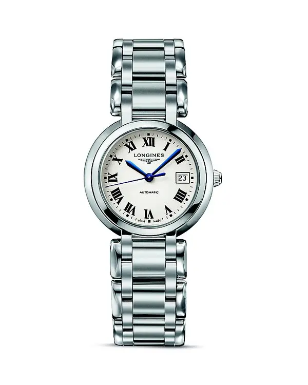 LONGINES Primaluna Automatic Watch, 30mm - White/silver
