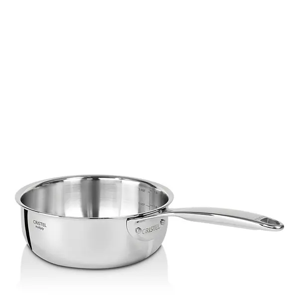 CRISTEL Castel Pro Ultraply 1.5 Qt. Saucepan - Silver