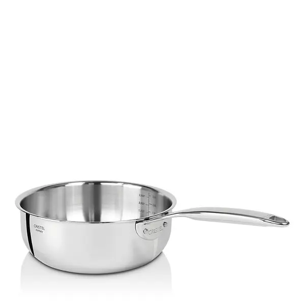 CRISTEL Castel Pro Ultraply 2.5 Qt. Saucepan - Silver