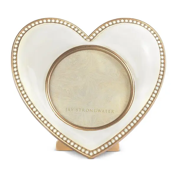 JAY STRONGWATER Chantal Heart Frame - Gold