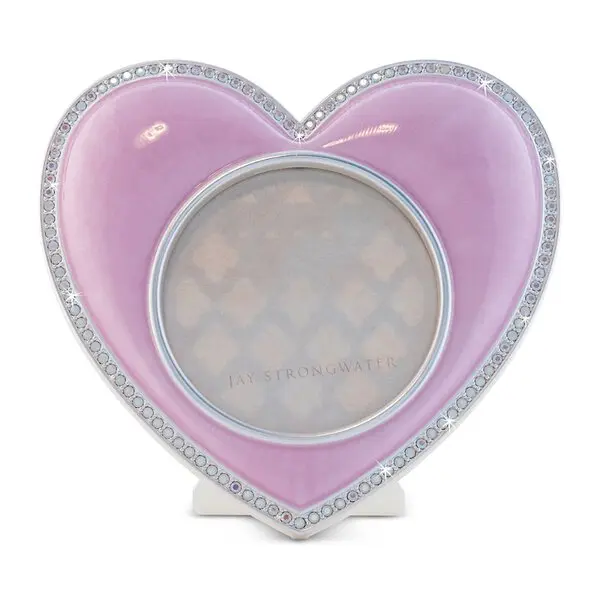JAY STRONGWATER Chantal Heart Frame - Pale Pink