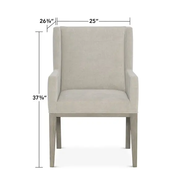 BERNHARDT Artisan Collection Linea Arm Chair - Solid Ash