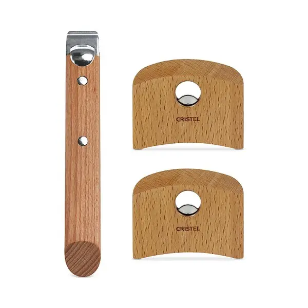 CRISTEL Casteline Tech Wood Handle Set - Beech