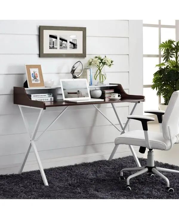 MODWAY Bin Office Desk - Cherry