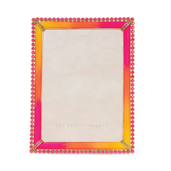 JAY STRONGWATER Lucas Stone Edge 5 X 7 Frame - Electric Pink