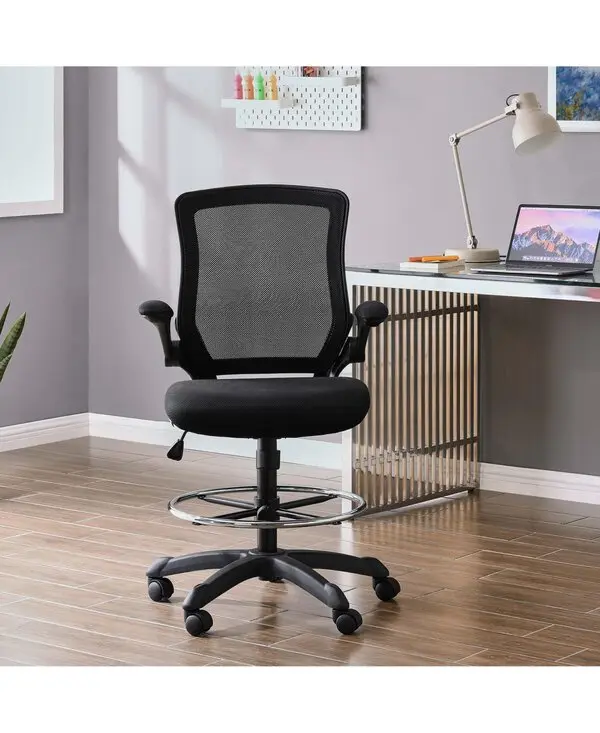 MODWAY Veer Drafting Chair - Black