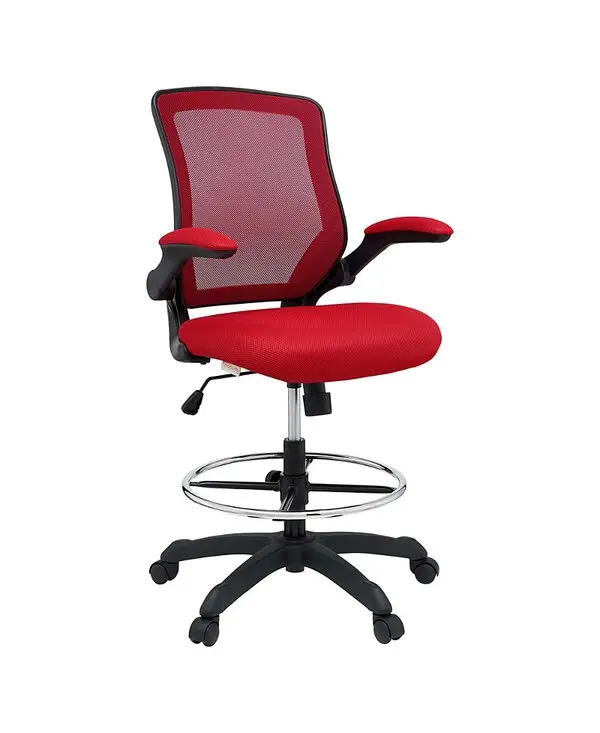 MODWAY Veer Drafting Chair - Red