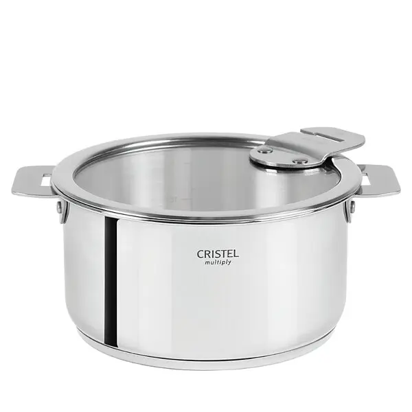 CRISTEL Casteline Tech 2.5 Qt. Saucepan With Lid Exclusive - Stainless Steel