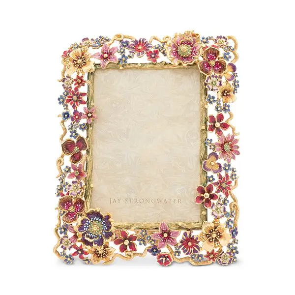 JAY STRONGWATER Ophelia Floral Cluster Frame, 5 X 7 - Multi