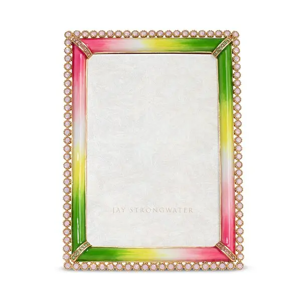 JAY STRONGWATER Lorraine Stone Edge 4 X 6 Frame - Flora