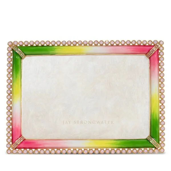 JAY STRONGWATER Lorraine Stone Edge 4 X 6 Frame - Flora