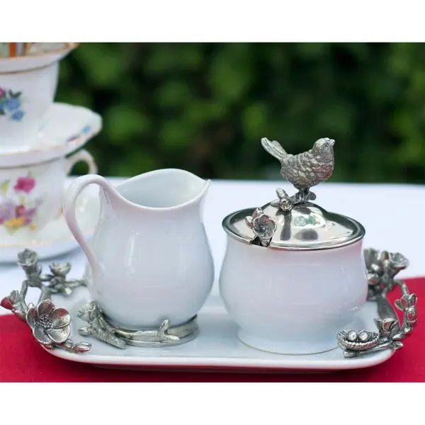 VAGABOND HOUSE Song Bird Stoneware Creamer Set