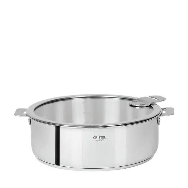 CRISTEL Casteline Tech 5 Qt. Saute Pan With Lid Exclusive - Stainless Steel