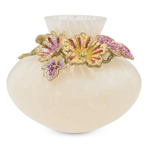 JAY STRONGWATER Holland Leaf And Flower Vase - Multi