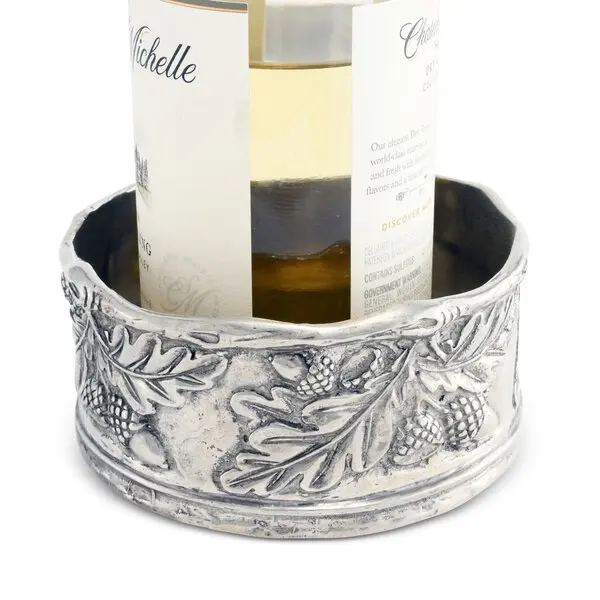 VAGABOND HOUSE Acorn Oak & Leaf Wine Coaster
