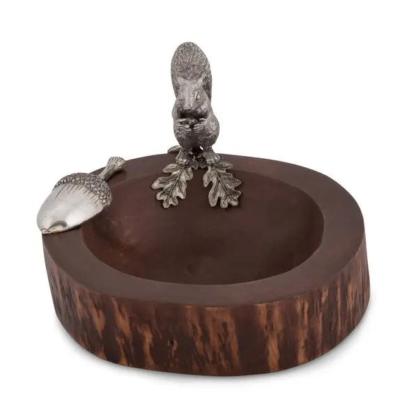 VAGABOND HOUSE Standing Squirrel Nut Bowl And Scoop