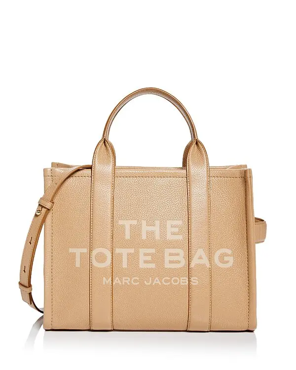 Marc Jacobs The Leather Tote Bag - Camel/gold