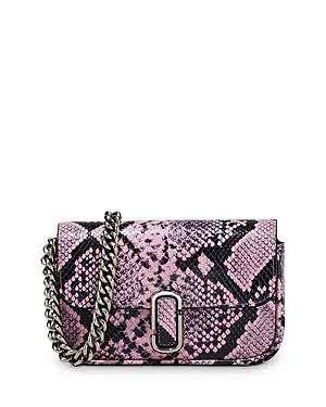 Marc Jacobs Snake-embossed J Marc Mini Shoulder Bag
