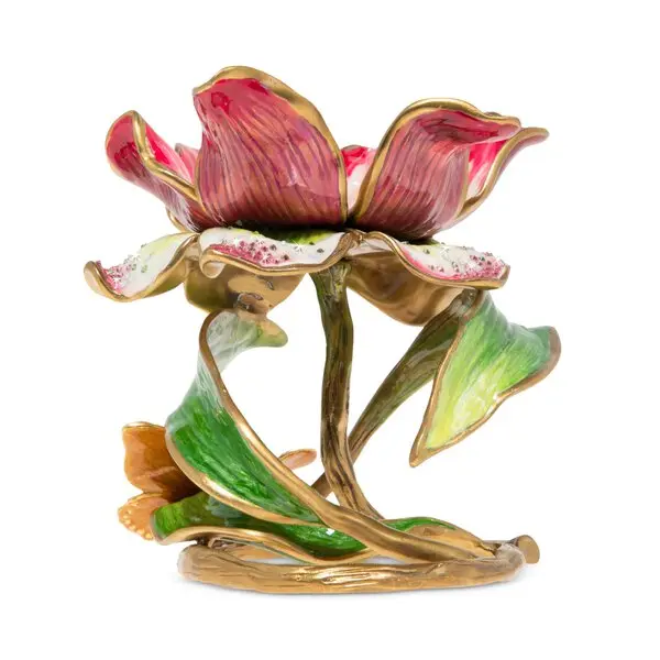 JAY STRONGWATER Aimee Floral 7 Pillar Candle Holder