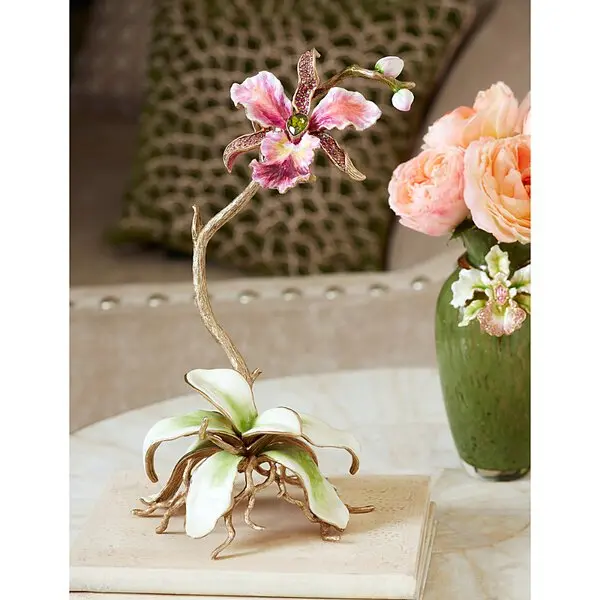 JAY STRONGWATER Marietta Orchid Objet Flora