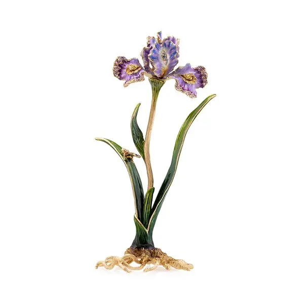 JAY STRONGWATER Vincent Iris Objet D'art - Multi