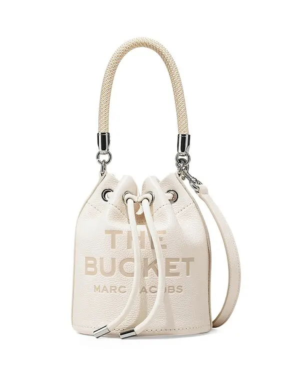 Marc Jacobs The Leather Bucket Bag - Cotton/silver