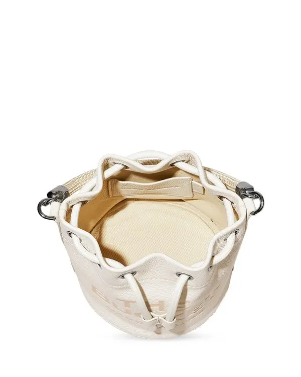 Marc Jacobs The Leather Bucket Bag - Cotton/silver