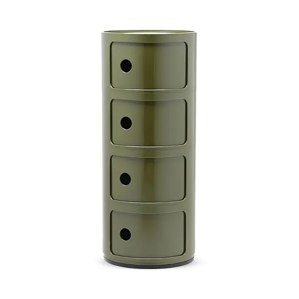 KARTELL Componibili Colors 4 Tier Storage Tower - Green