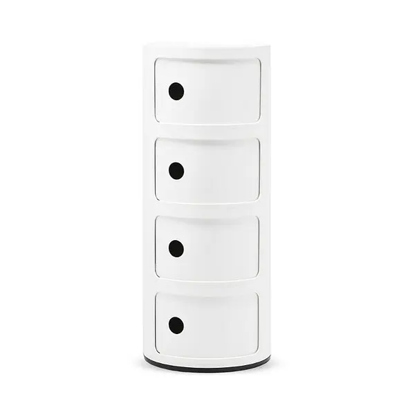 KARTELL Componibili Colors 4 Tier Storage Tower - White
